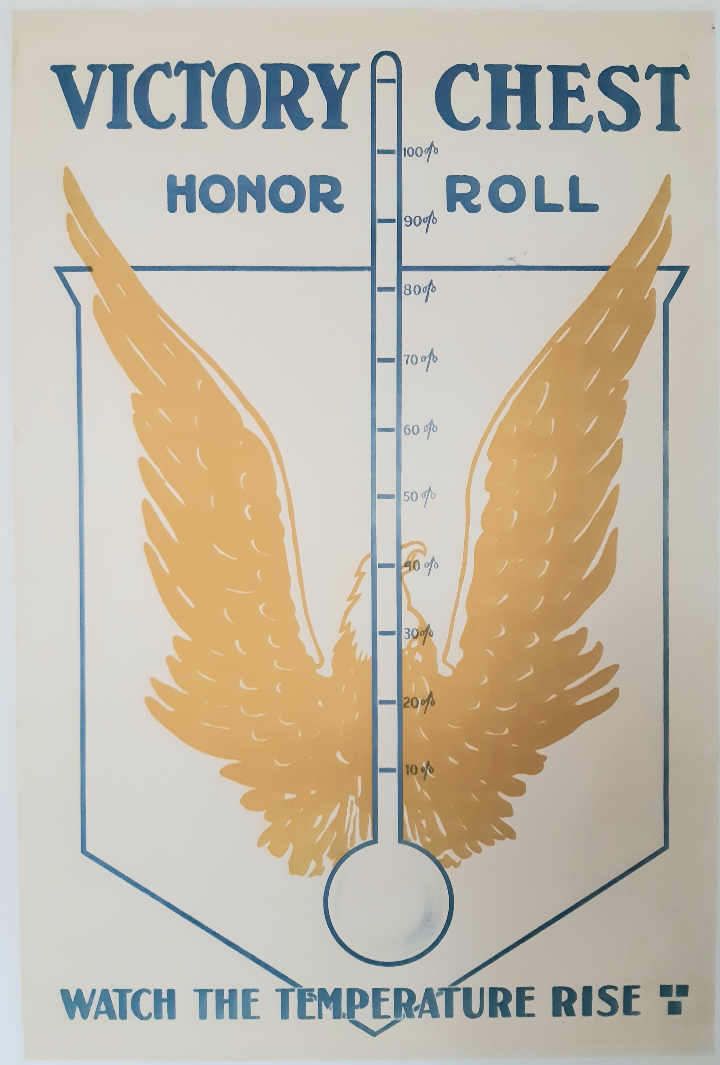 Original Great War US Victory Chest Honor Roll Poster ...