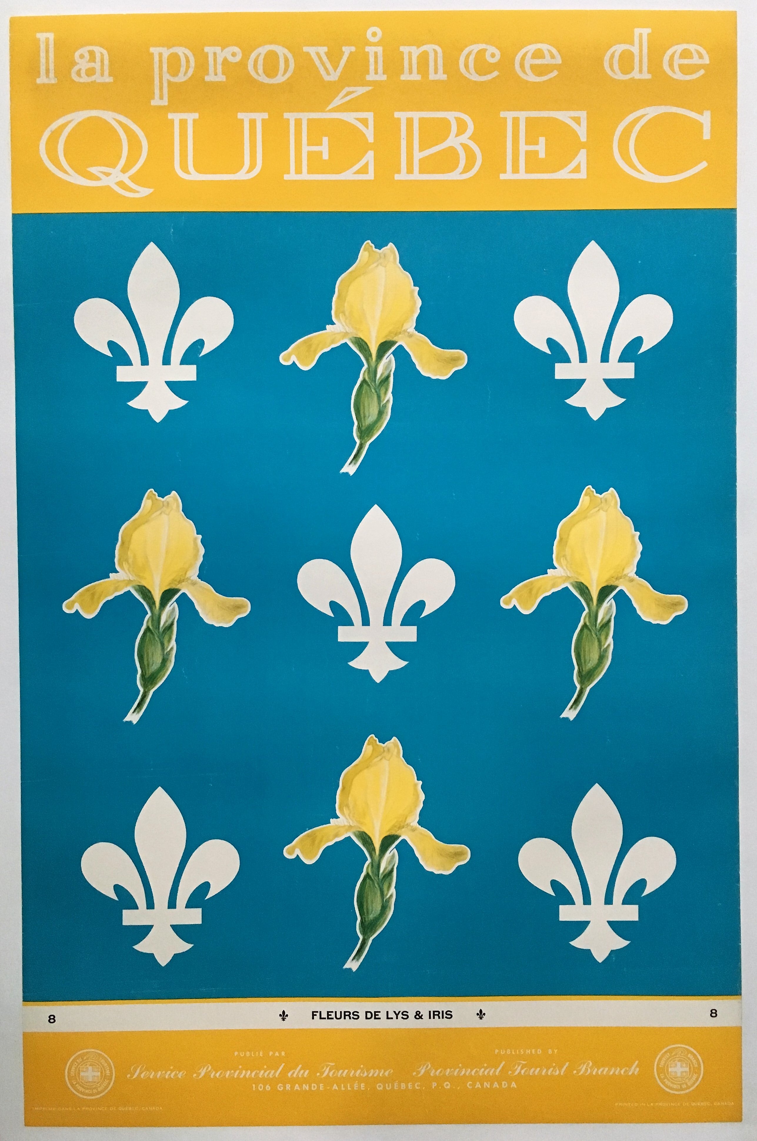 1960s Province of Quebec Original Tourist Poster – Rarevintageposters.com