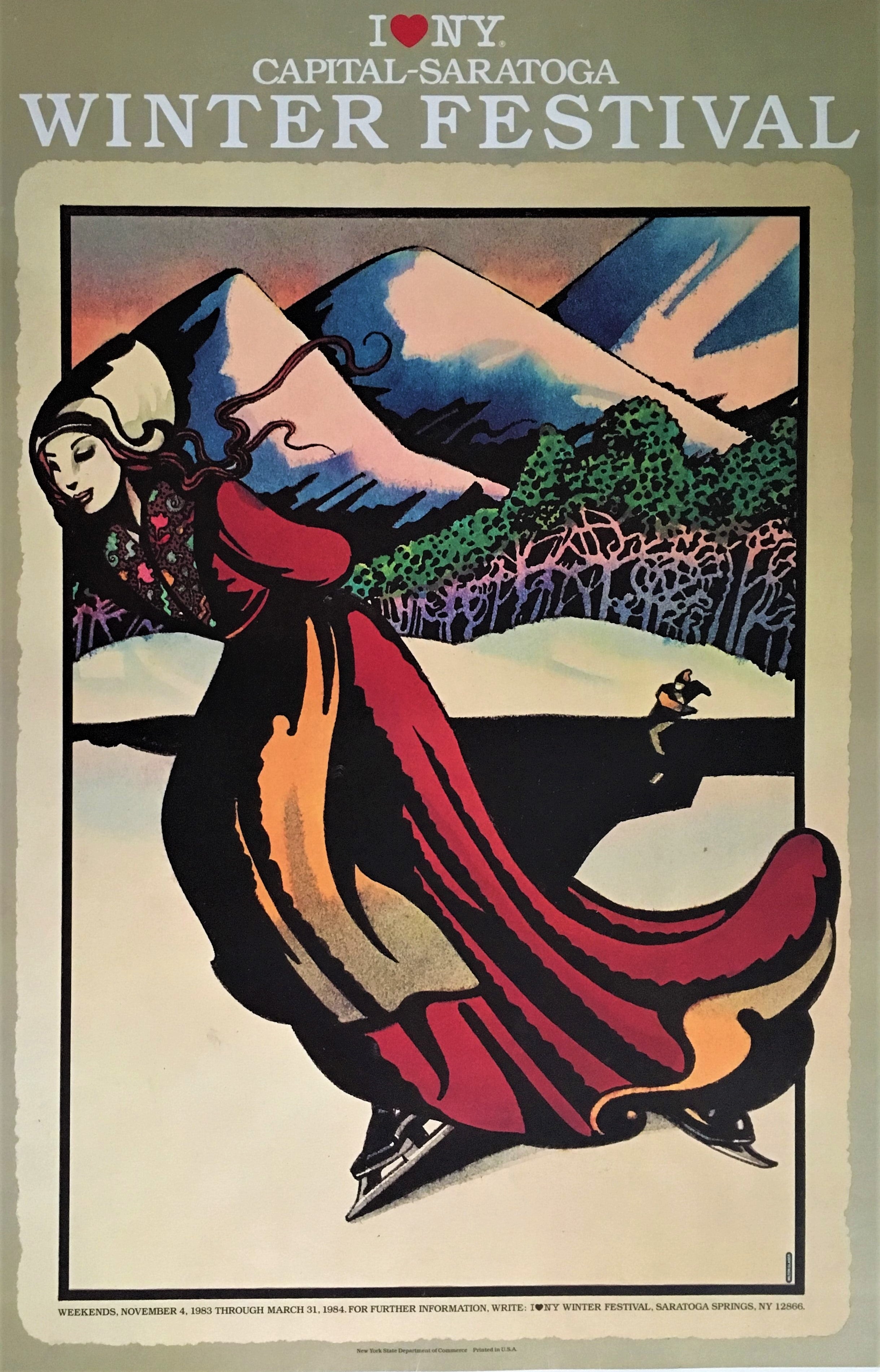 I Love New York Winter Festival Poster by Milton Glaser - 1983 ...