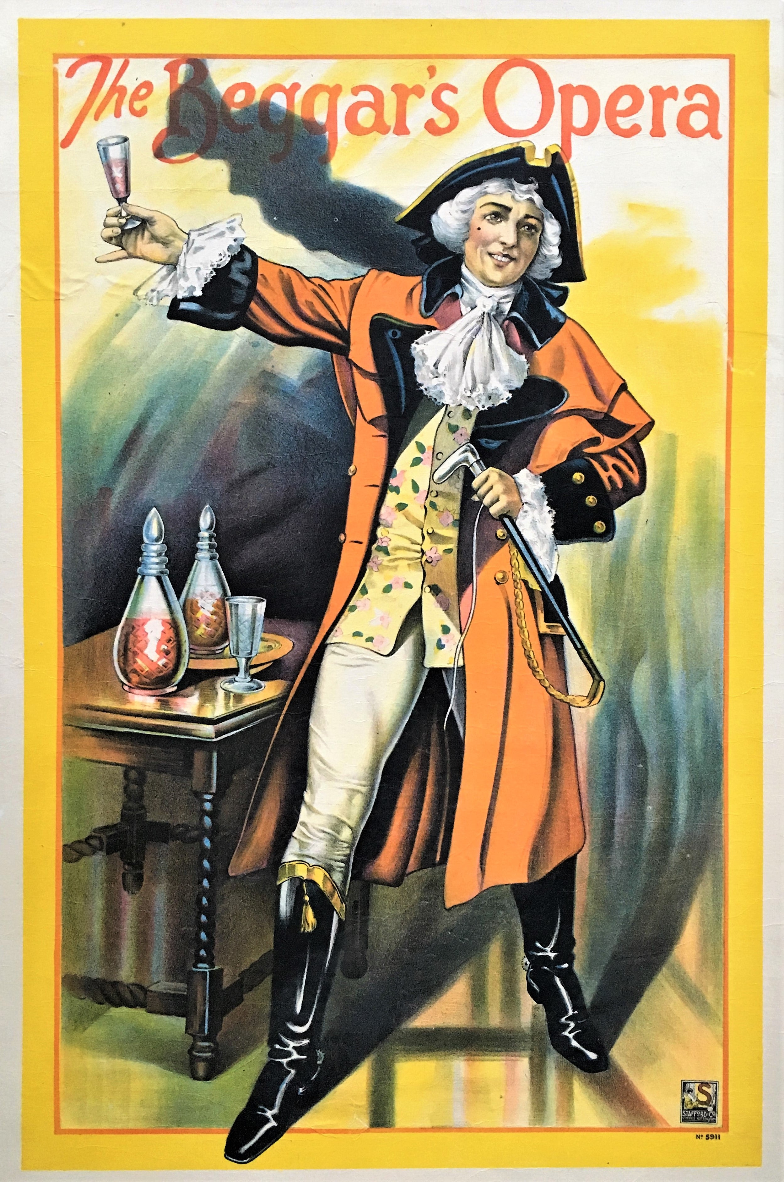 Original 1920s Opera Poster for “The Beggar’s Opera ...