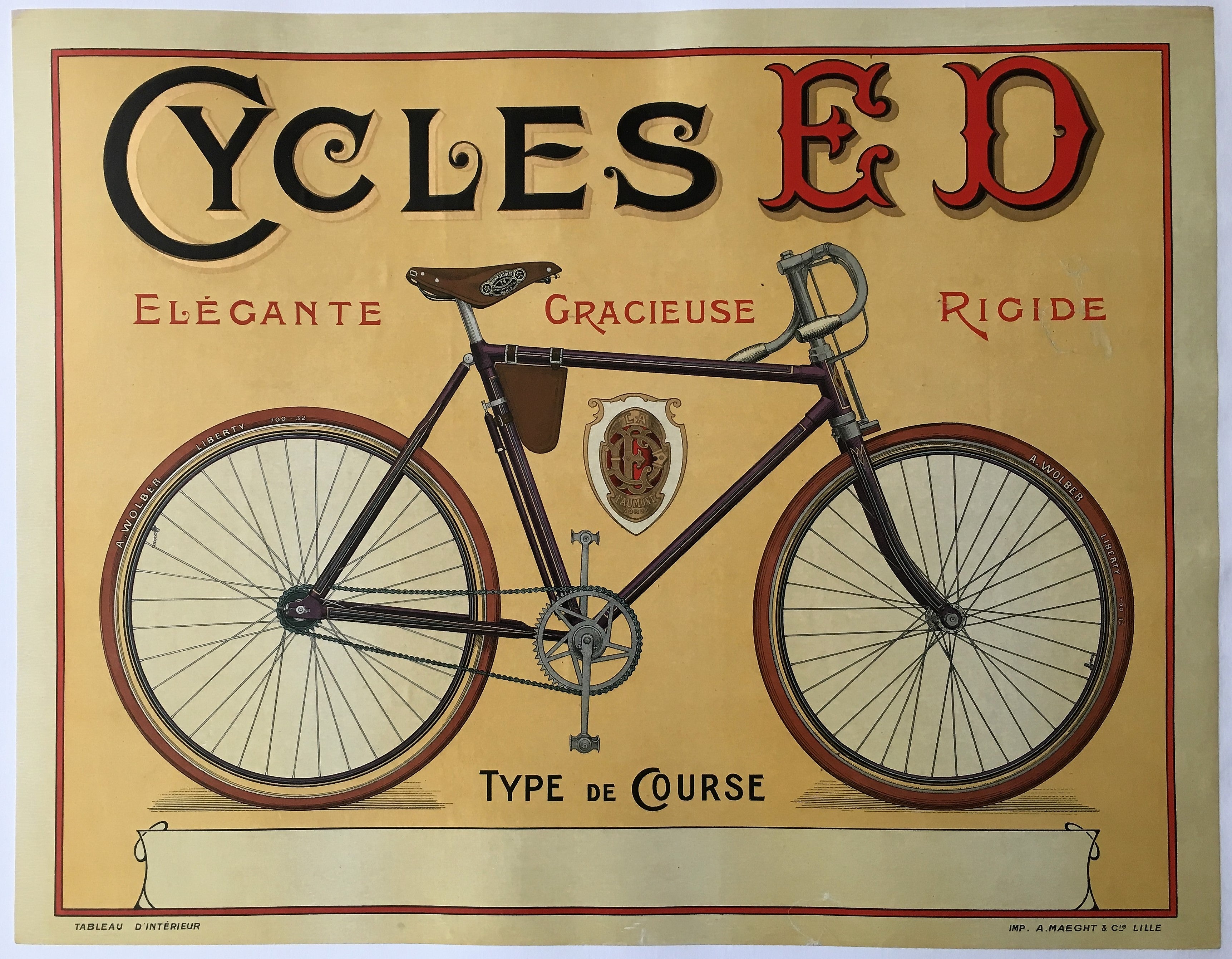 Original ca1910 Cycles ED Poster – Rarevintageposters.com